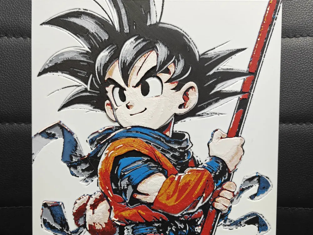 Kid Goku Dragonball Daima by TheHueforgeLady - HueForge Model | HuePick